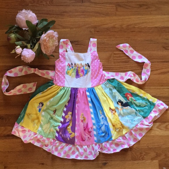 Dresses | Adorable Disney Princess Rainbow Twirl Dress | Poshmark